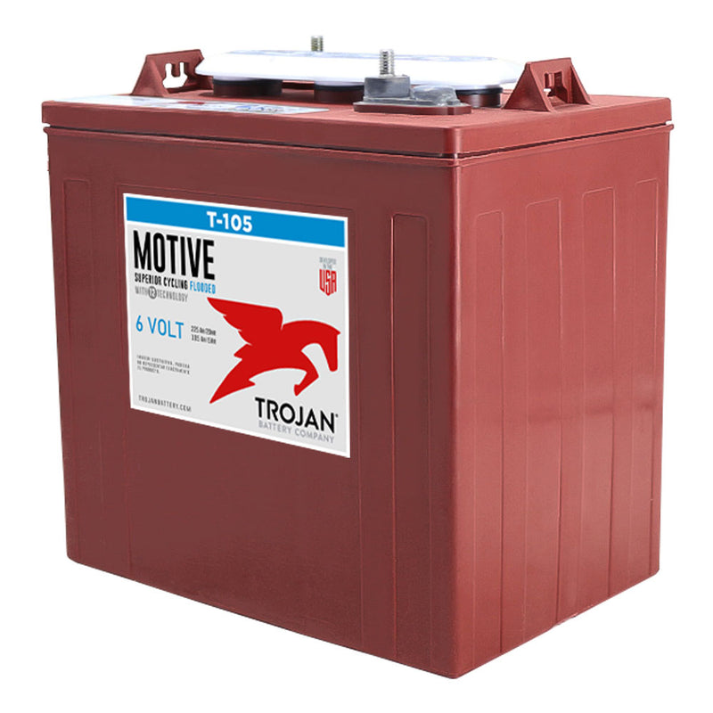 BATERIA DE CICLADO PROFUNTO DE 6 VOLTS 225 AMP 20 HR MARCA TROJAN T-10 ...