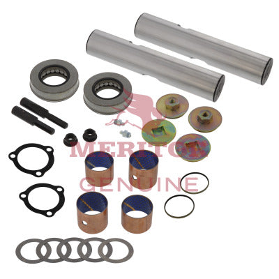 JUEGO KIT DE PERNOS O BUJES Y PASADORES PARA EJE DE DIRECCION MERITOR ...